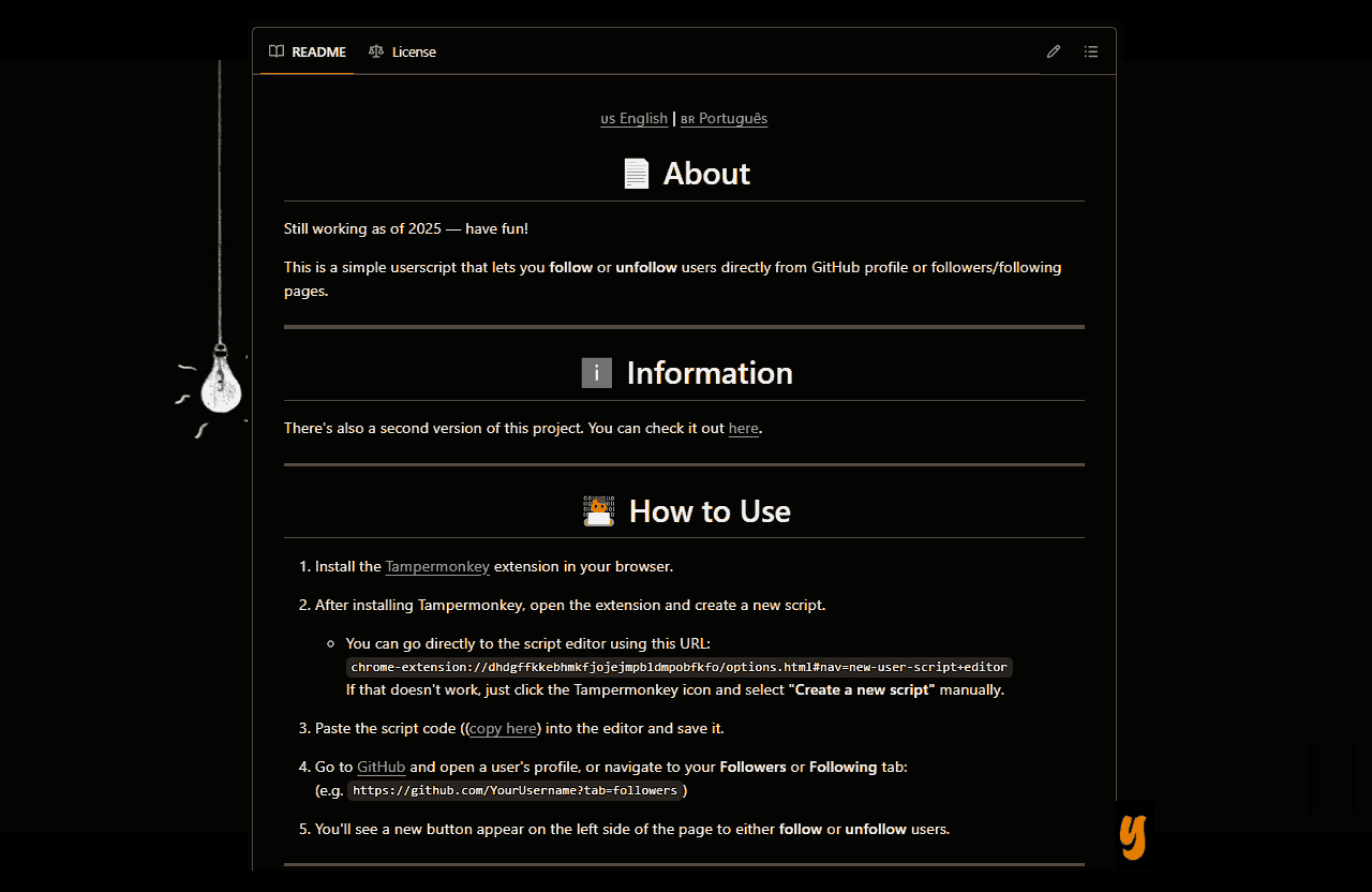 Auto GitHub Follow and Unfollow | Yuri Cunha